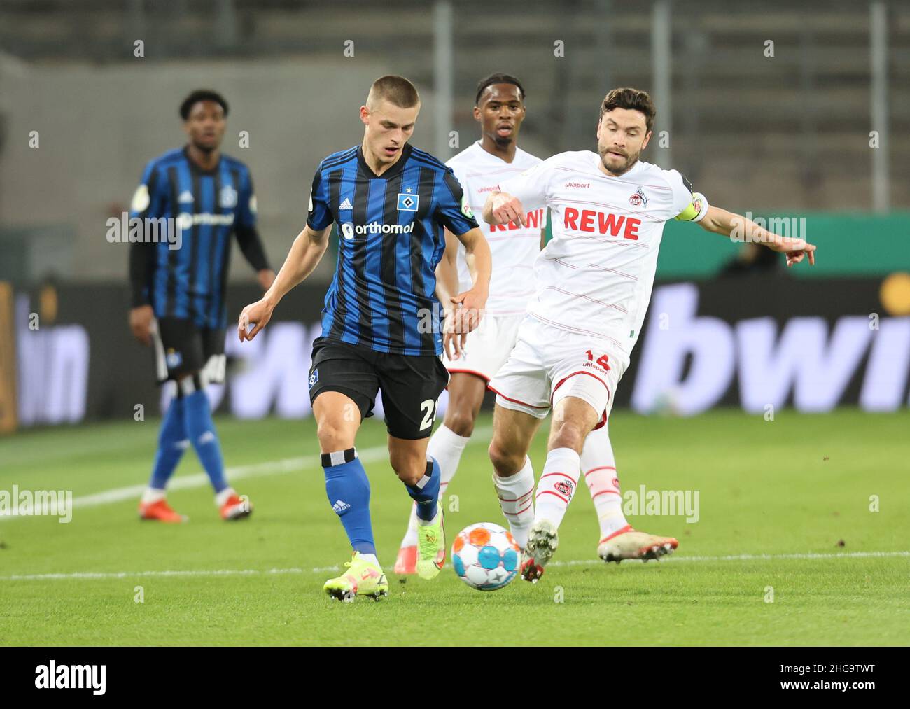 Cologne, Germany. 18th Jan, 2022. Football, DFB Pokal, Round of 16, 1 ...