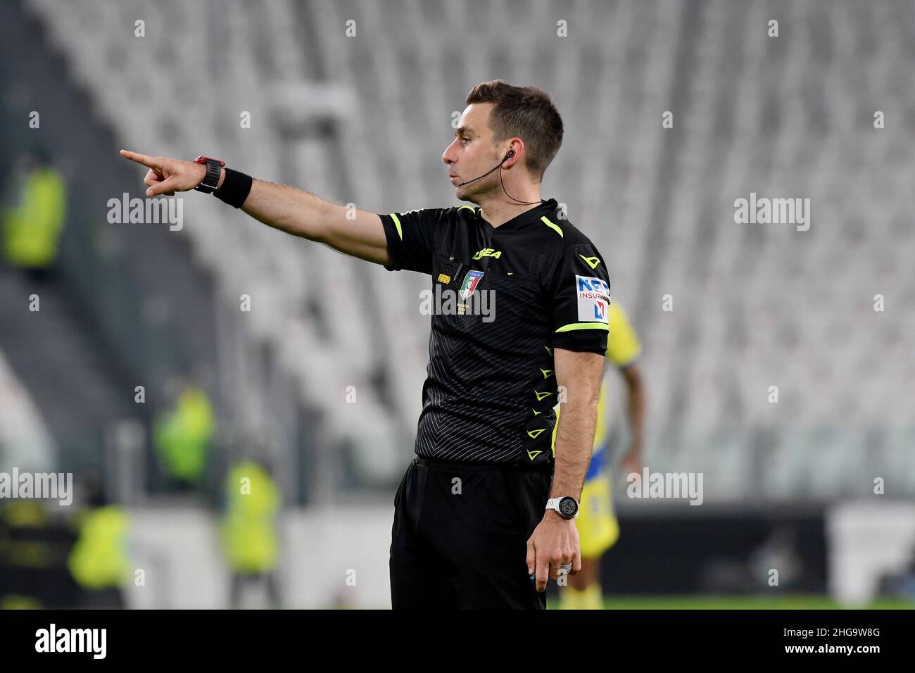 Francesco Fourneau referee during the Italian Cup 2021/2022, round of ...