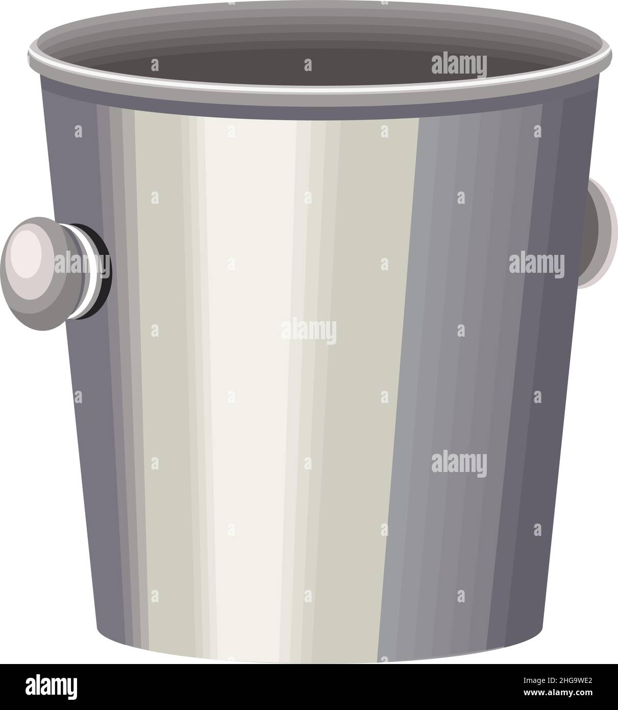 silver ice bucket Stock Vector Image & Art - Alamy