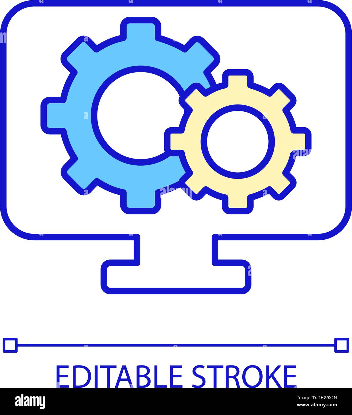 Platform software color icon Stock Vector Images - Alamy