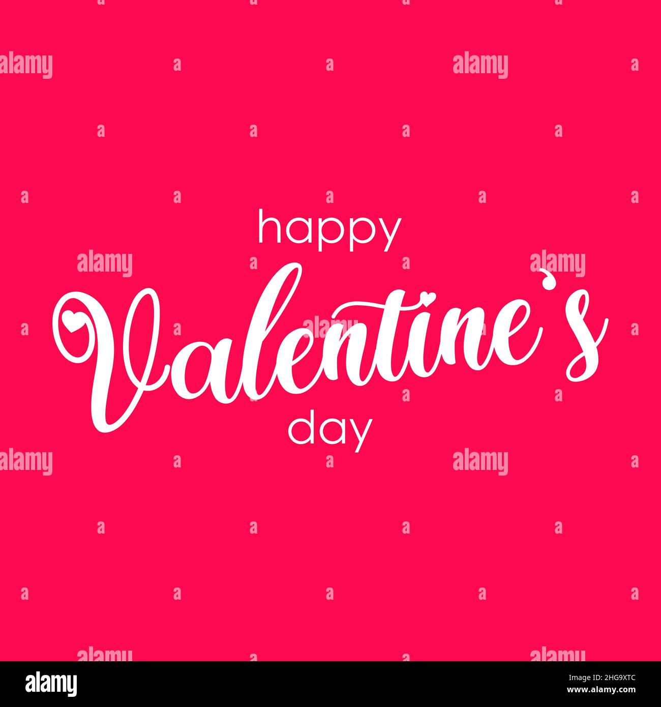 Valentines Day calligraphy concept. Happy valentines day banner on ...
