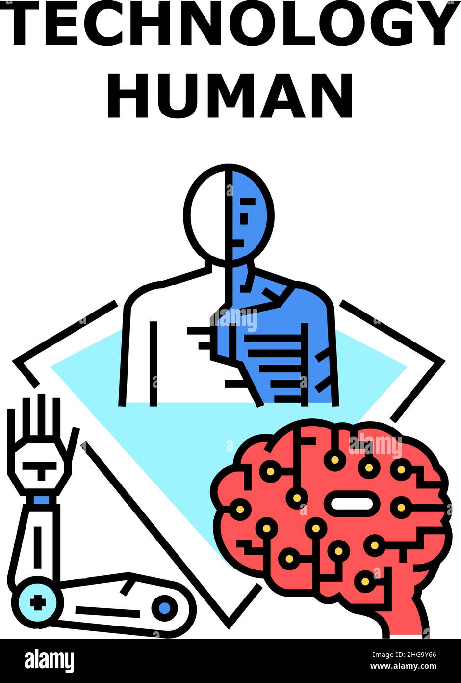 Technology human icon vector illustration Stock Vector Image & Art - Alamy