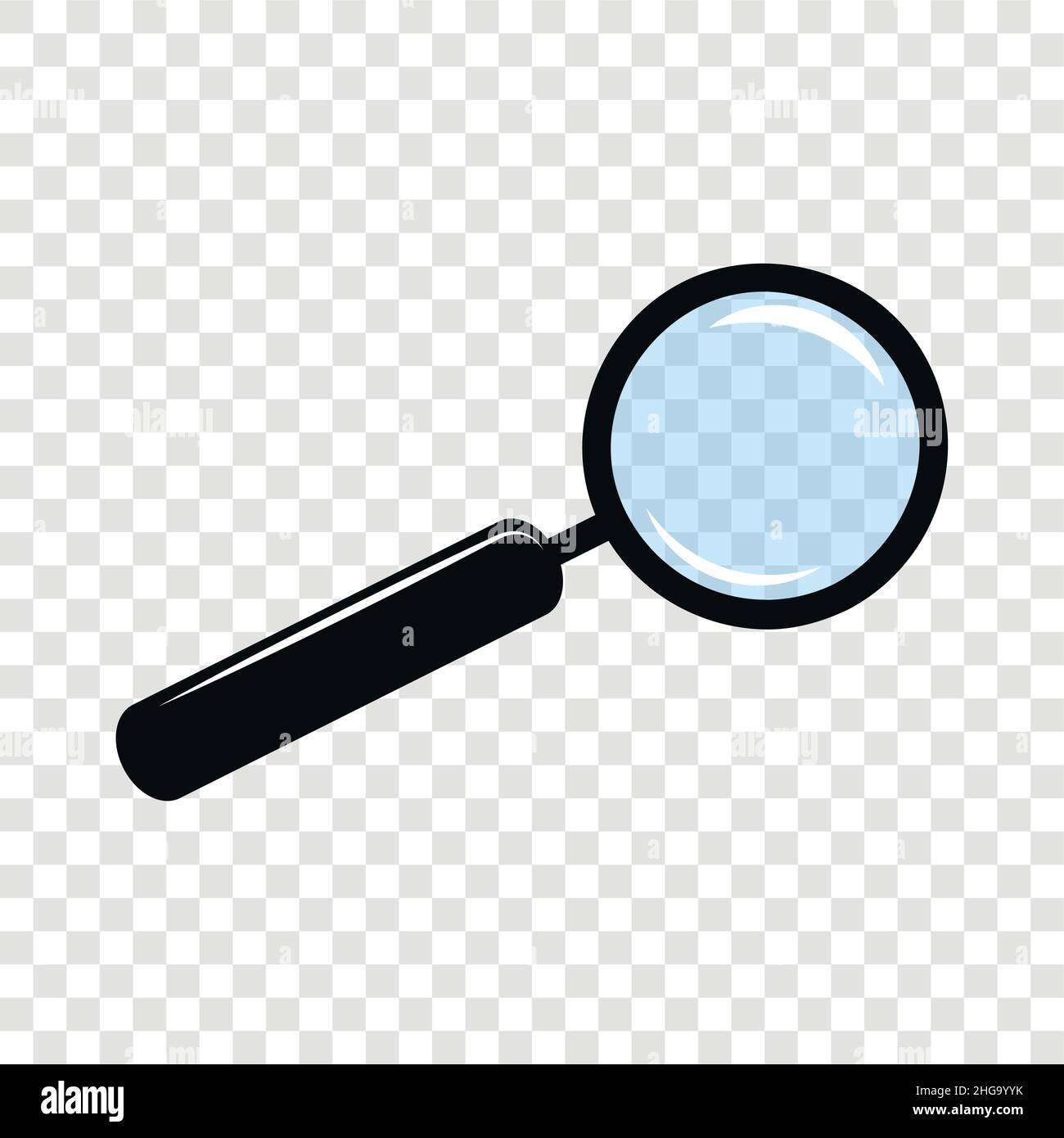 magnifying glass isolated on white background vector Stock Vector Image ...