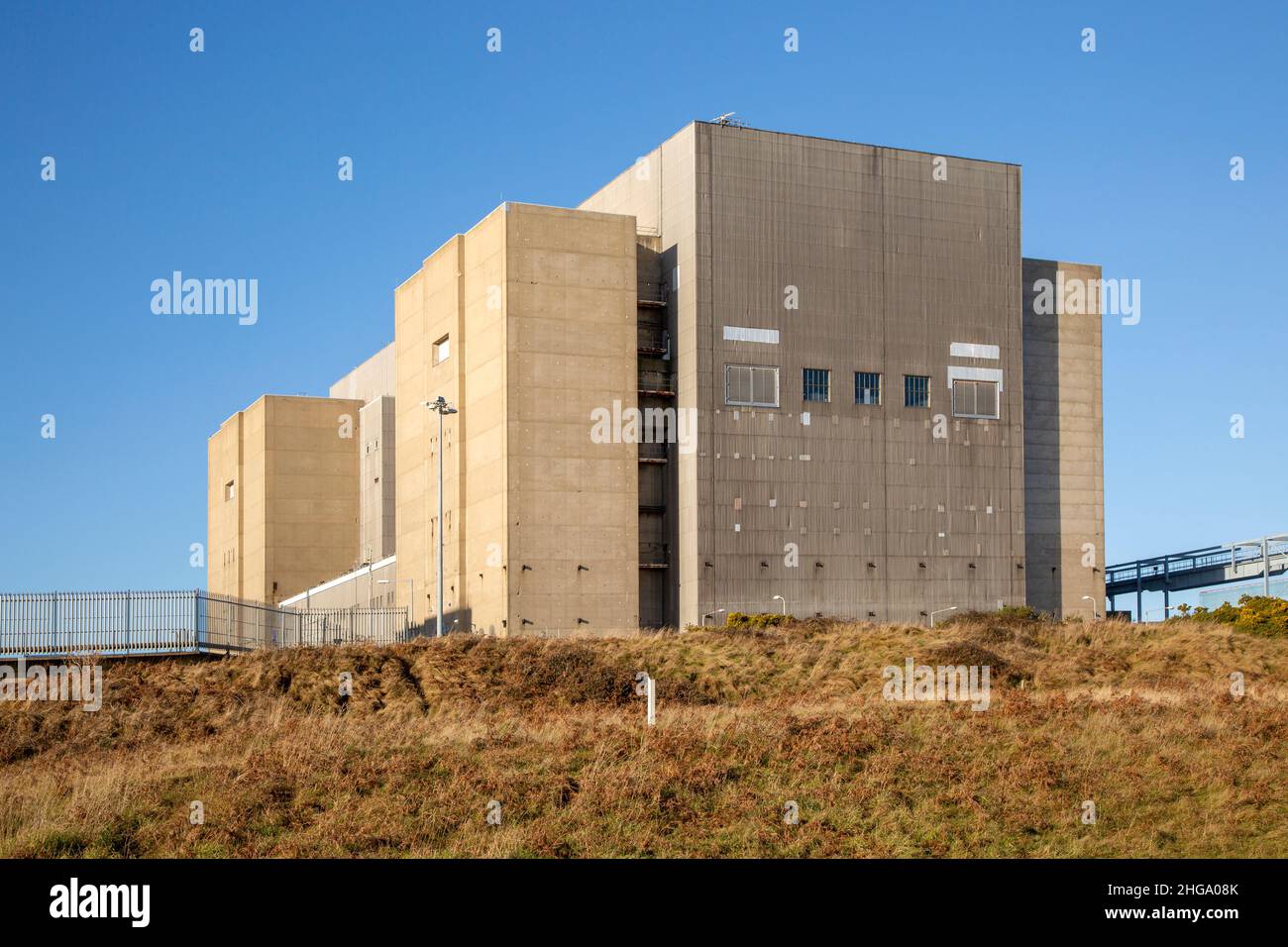 Decommissioned magnox nuclear power station of Sizewell A, Suffolk ...