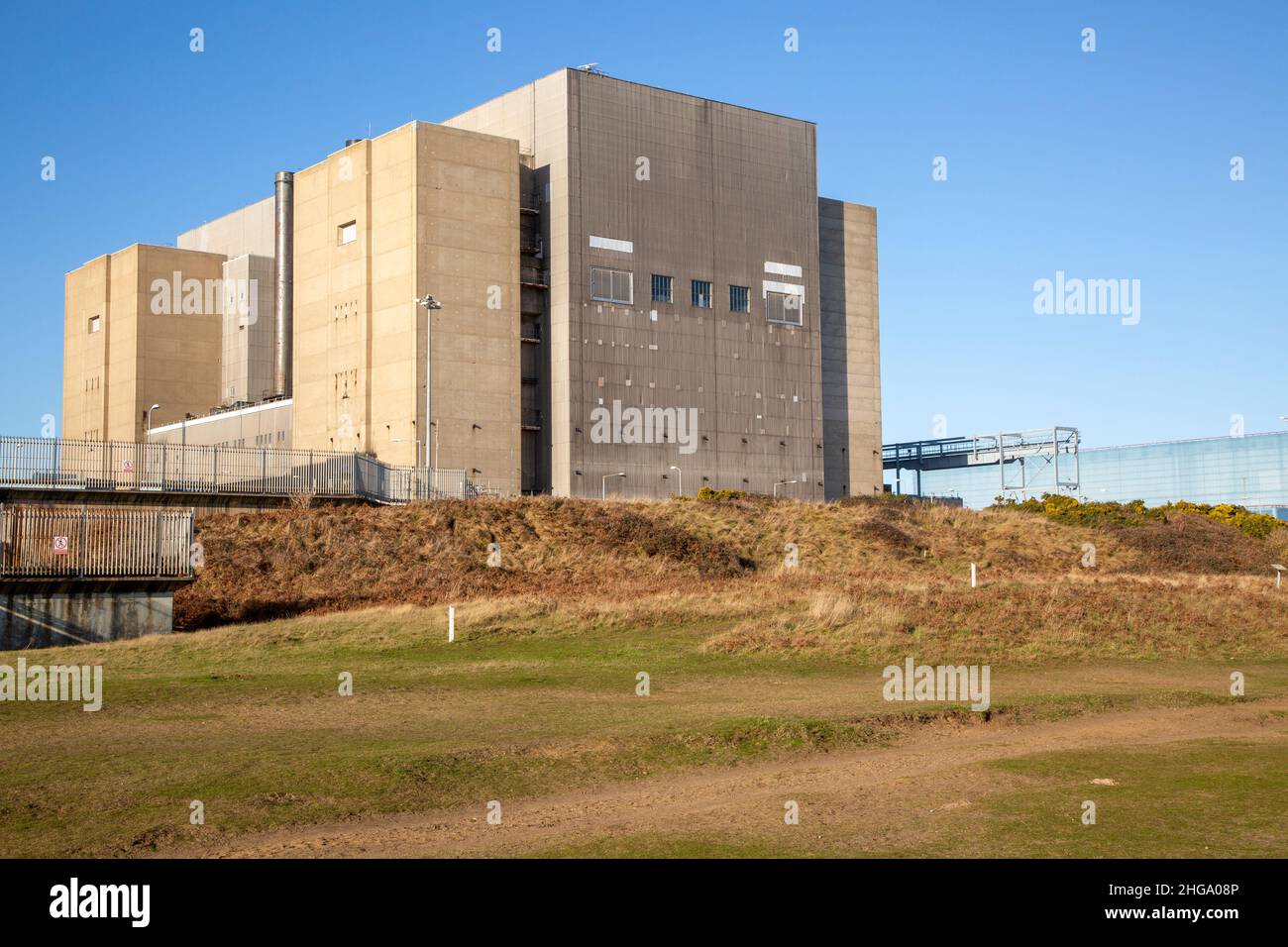 Decommissioned magnox nuclear power station of Sizewell A, Suffolk ...