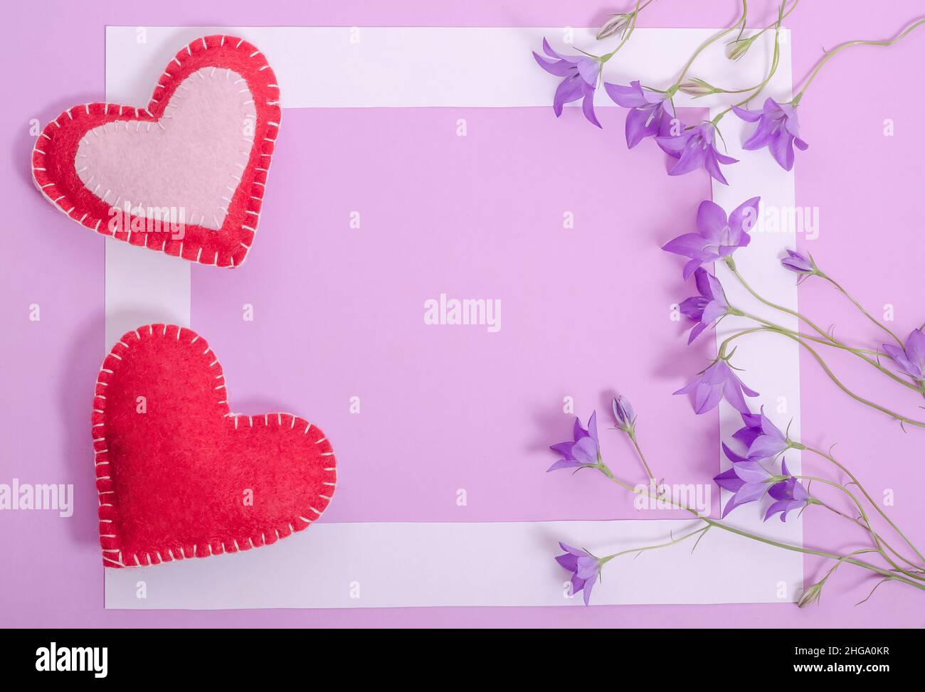 Lilac background greeting card in Very Perry color for Valentine's Day ...