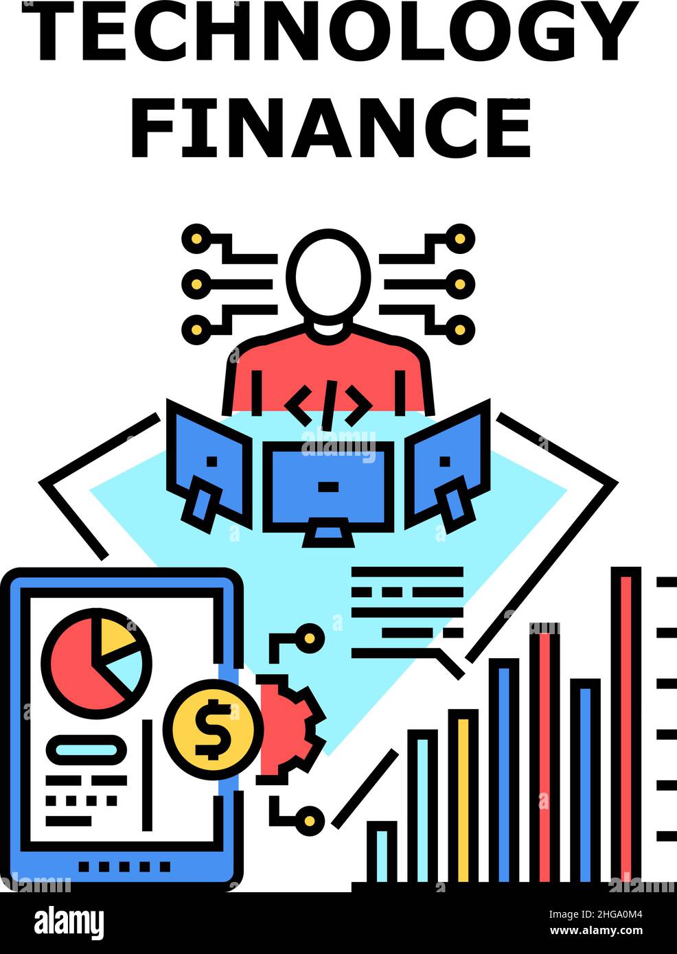 Technology finance icon vector illustration Stock Vector Image & Art ...
