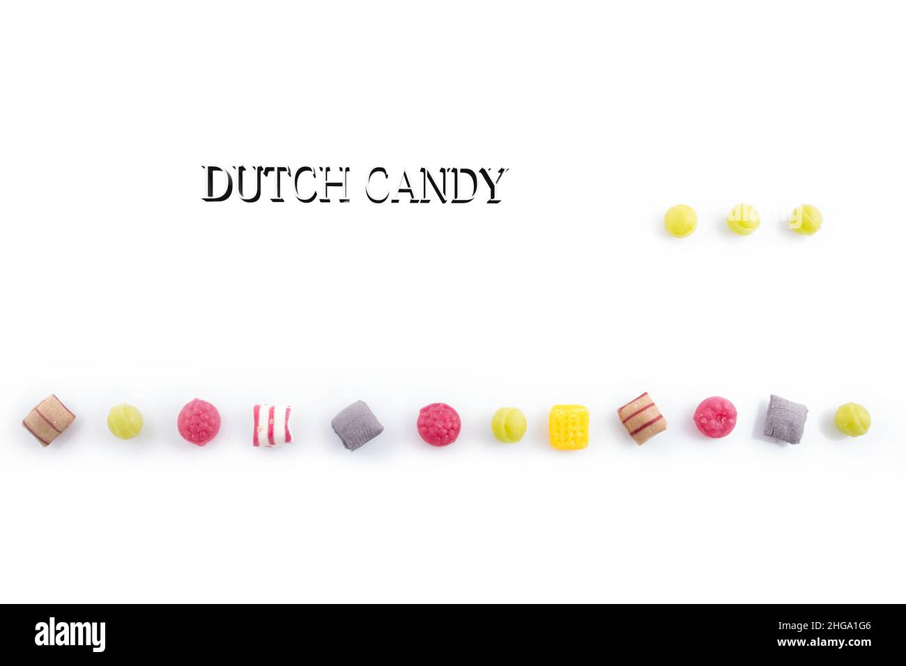 dutch old candy isolated on a white background Stock Photo - Alamy