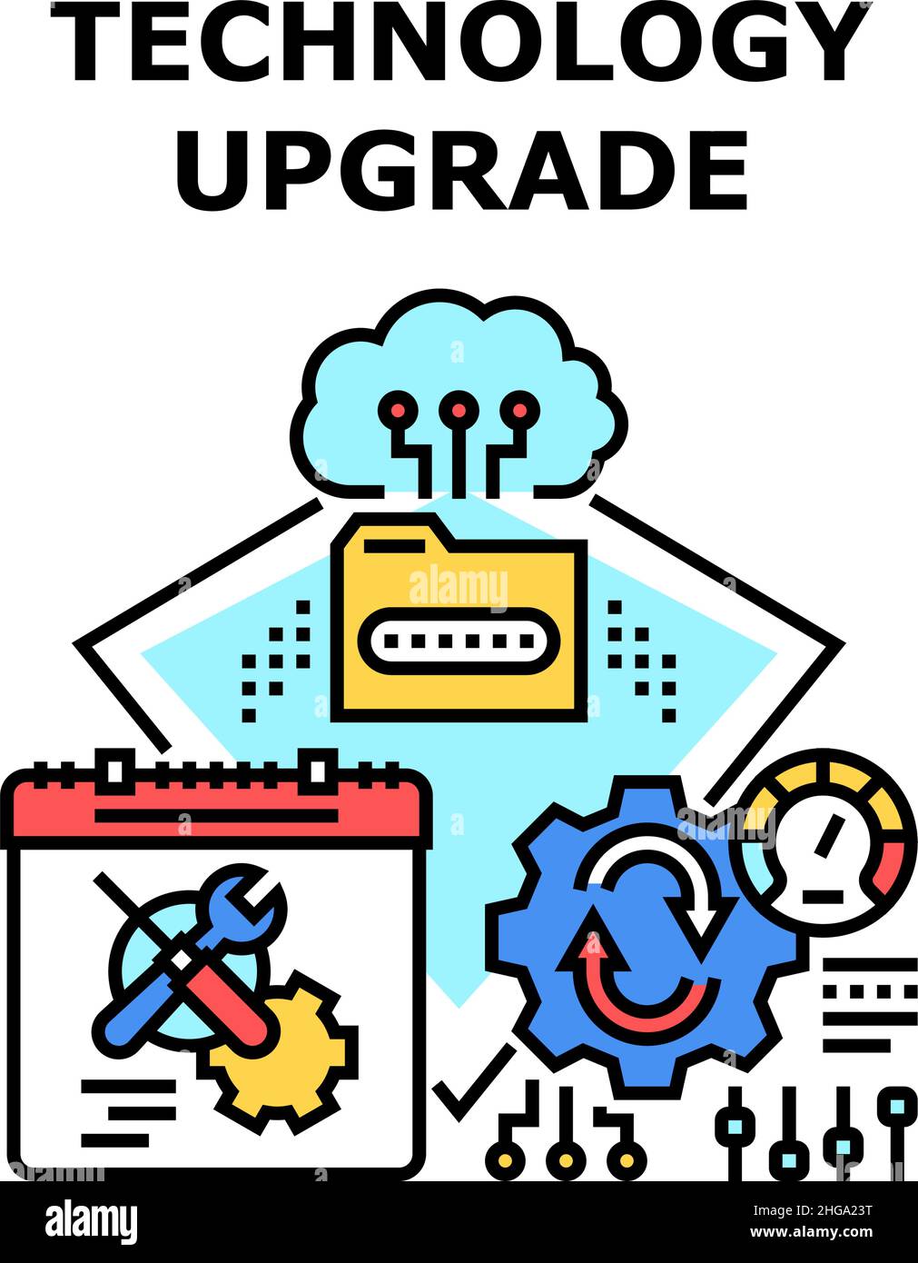 Technology upgrade icon vector illustration Stock Vector Image & Art ...