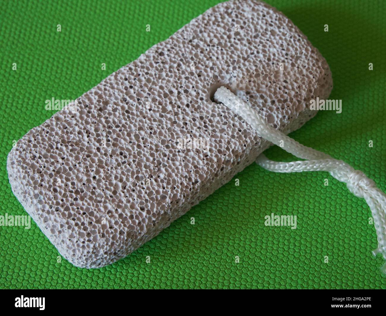 Rectangular block made of natural pumice stone for foot skin care Stock ...