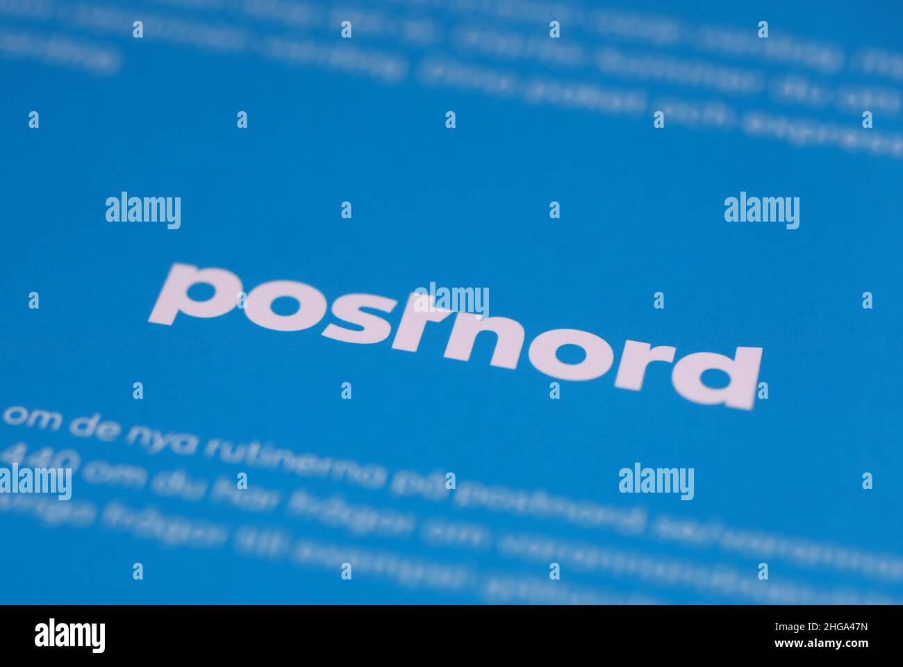 Postnord logo hi-res stock photography and images - Alamy
