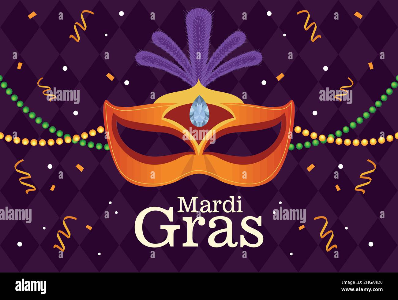 mardi gras poster Stock Vector Image & Art - Alamy