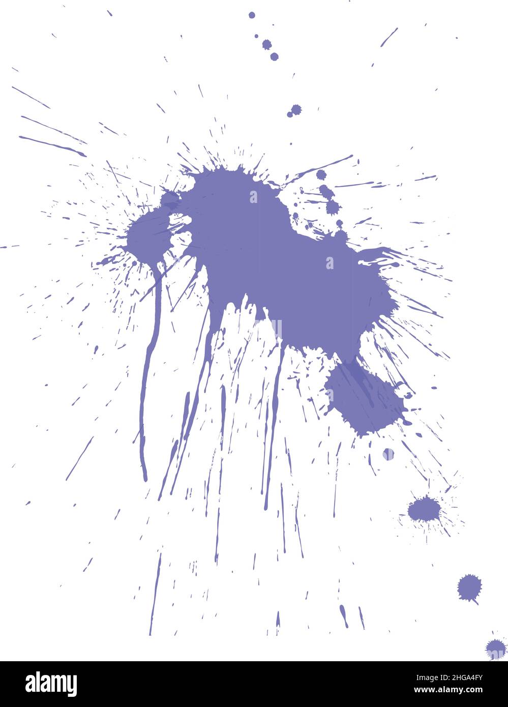 Abstract grunge design. Violet grunge banner in Very Peri color. Vector ...