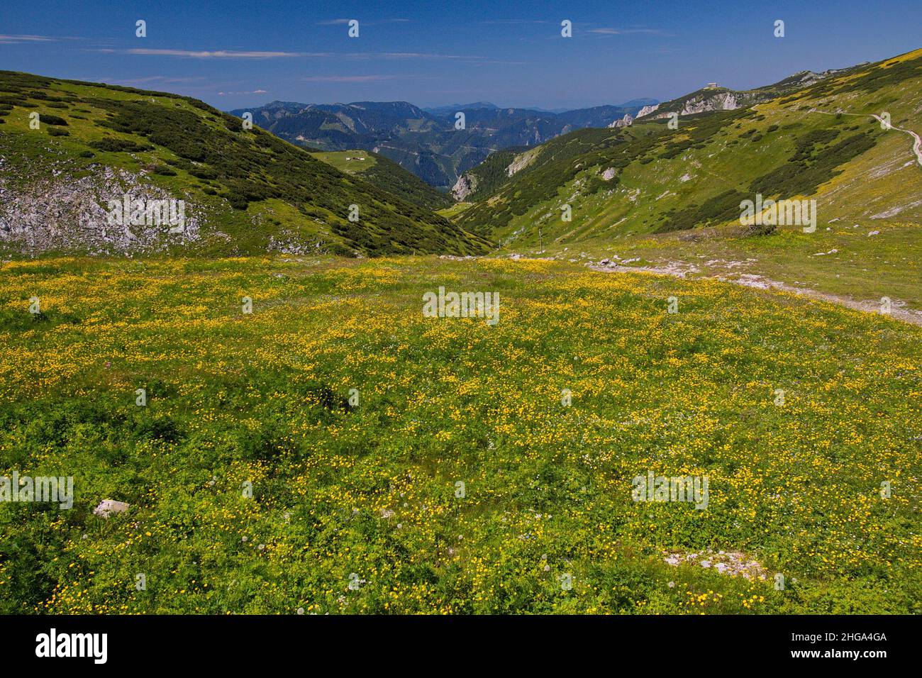Landscape around Habsburg House on the Rax,Austria,Europe Stock Photo ...