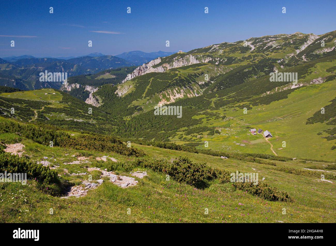 Landscape around Habsburg House on the Rax,Austria,Europe Stock Photo ...