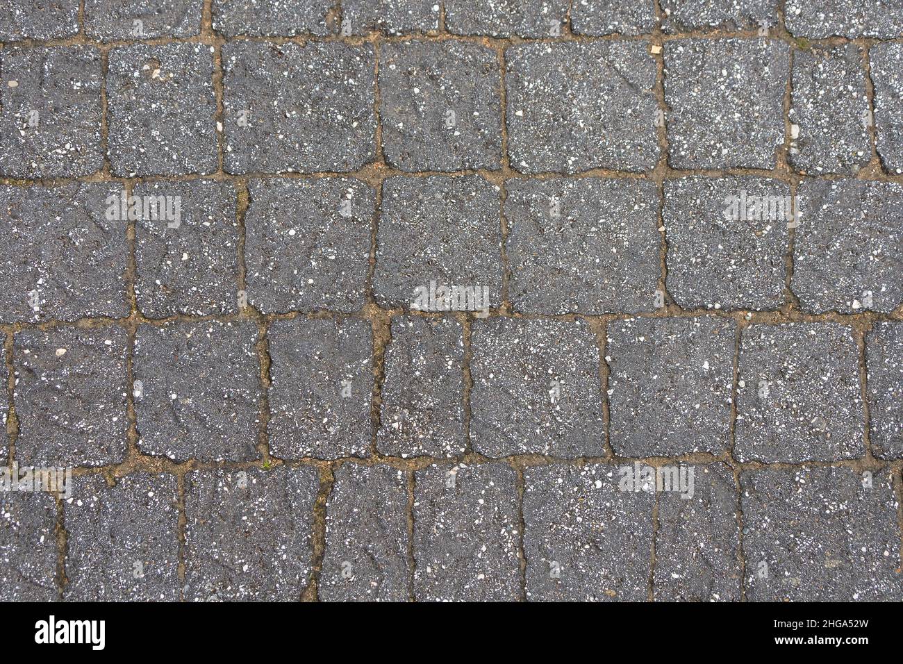 The wall is paved with gray stones, top view. stone texture, outdoor ...