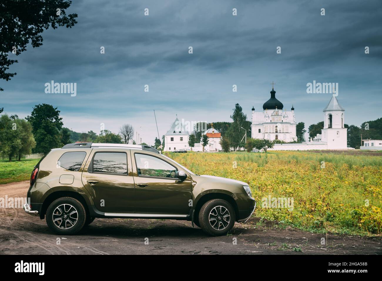 Mahiliou, Belarus. Car Renault Duster Or Dacia Duster Suv Parked Near ...