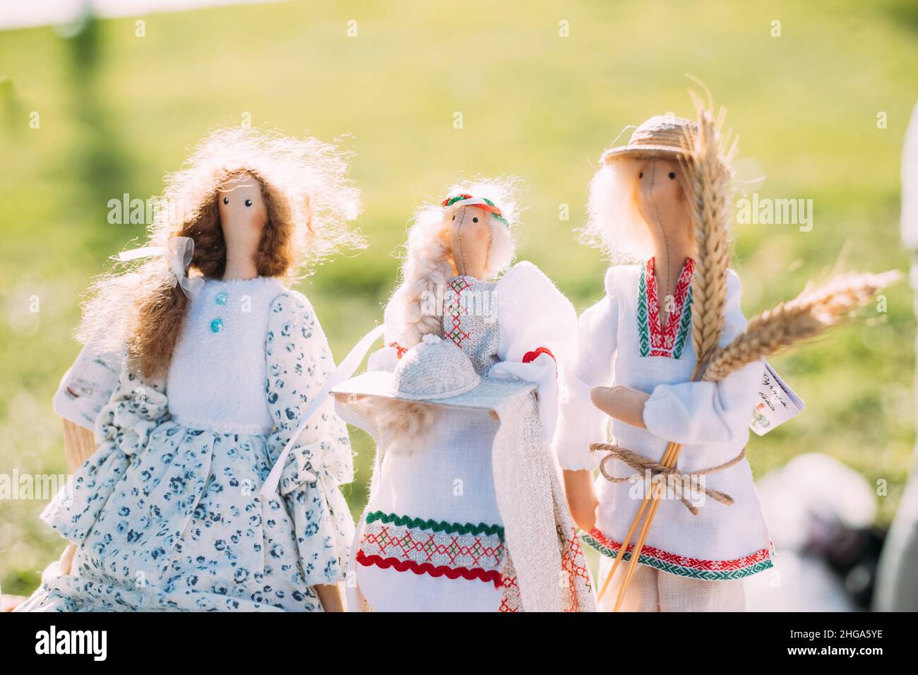 Belarusian Folk Doll. National Traditional Folk Dolls Are Popular ...
