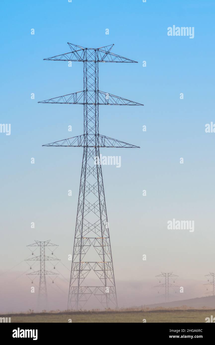 Worker climbing utility pole hi-res stock photography and images - Alamy