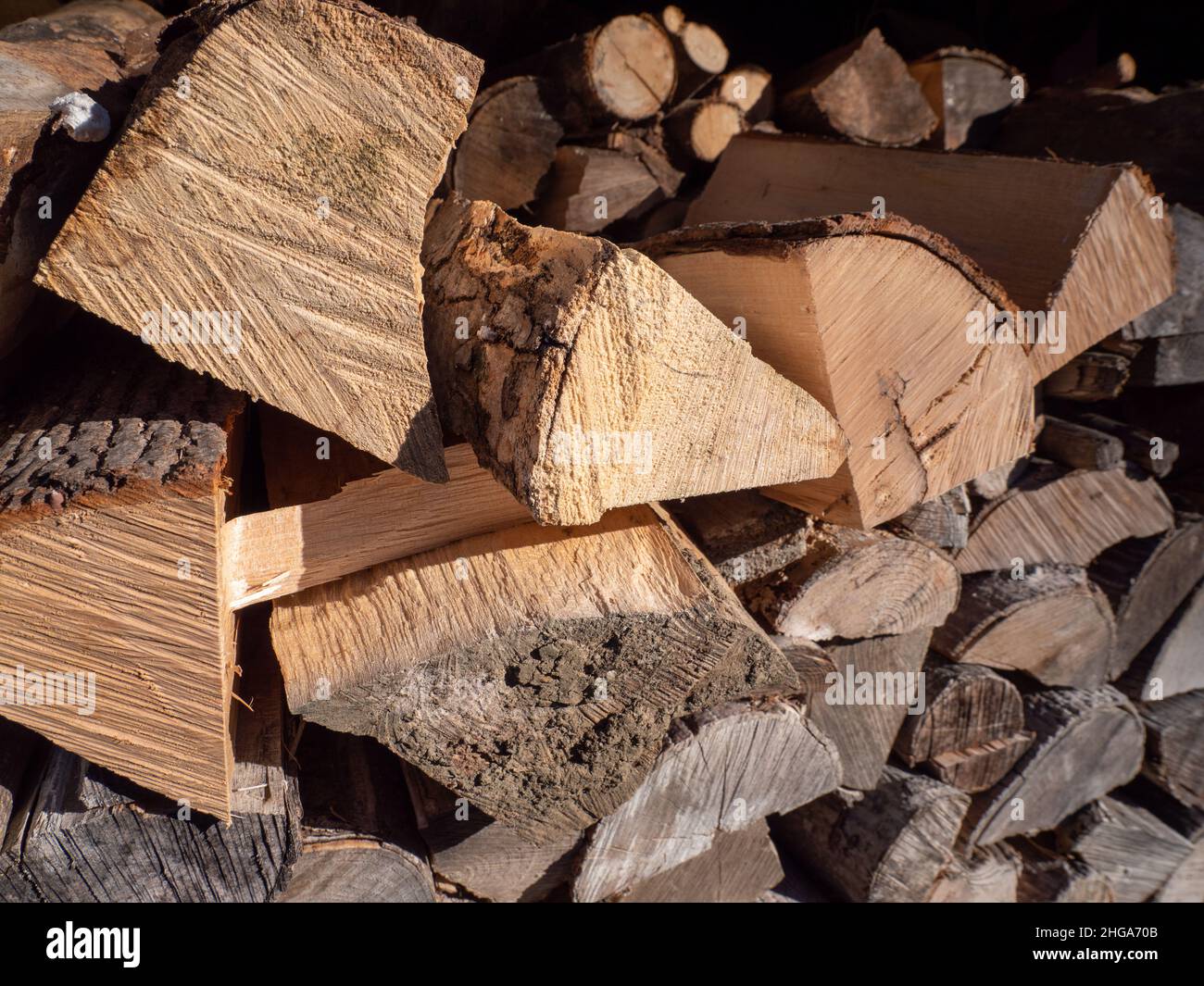 stack of firewood texture background Stock Photo - Alamy