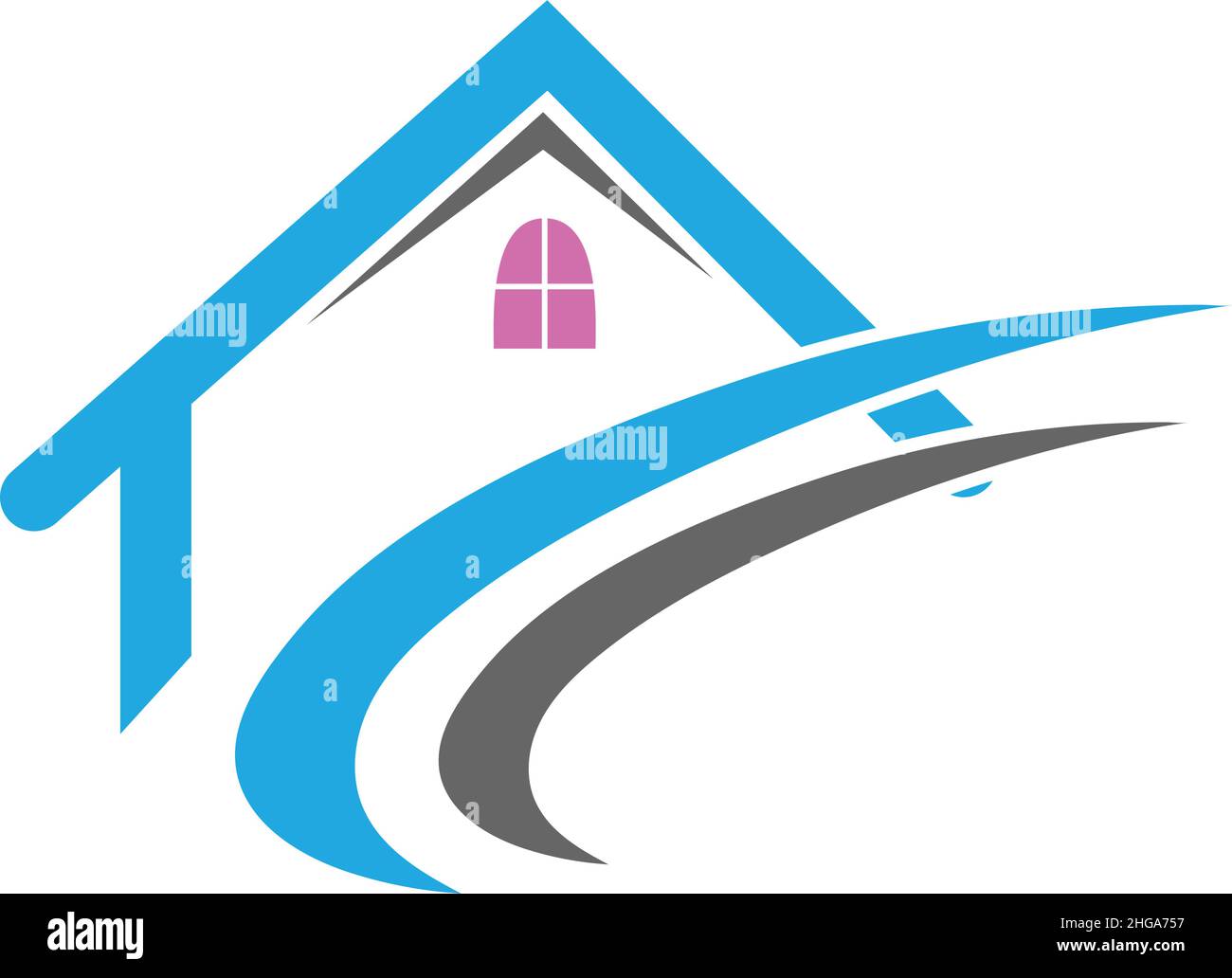 House logo. Real estate design concept Stock Vector Image & Art - Alamy