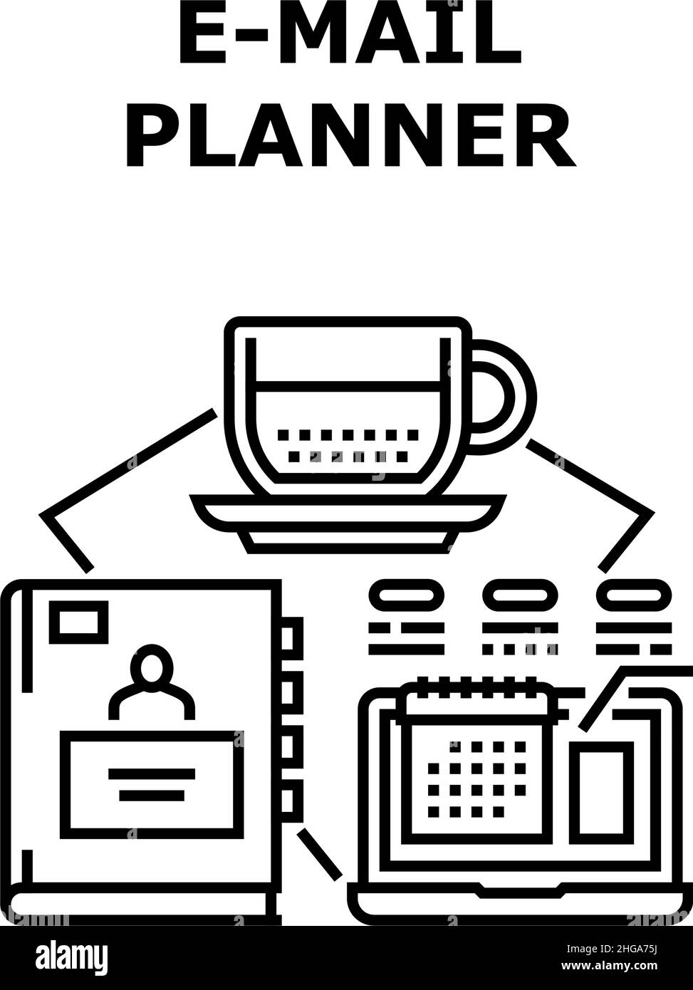 Customer database mail icon Cut Out Stock Images & Pictures - Alamy