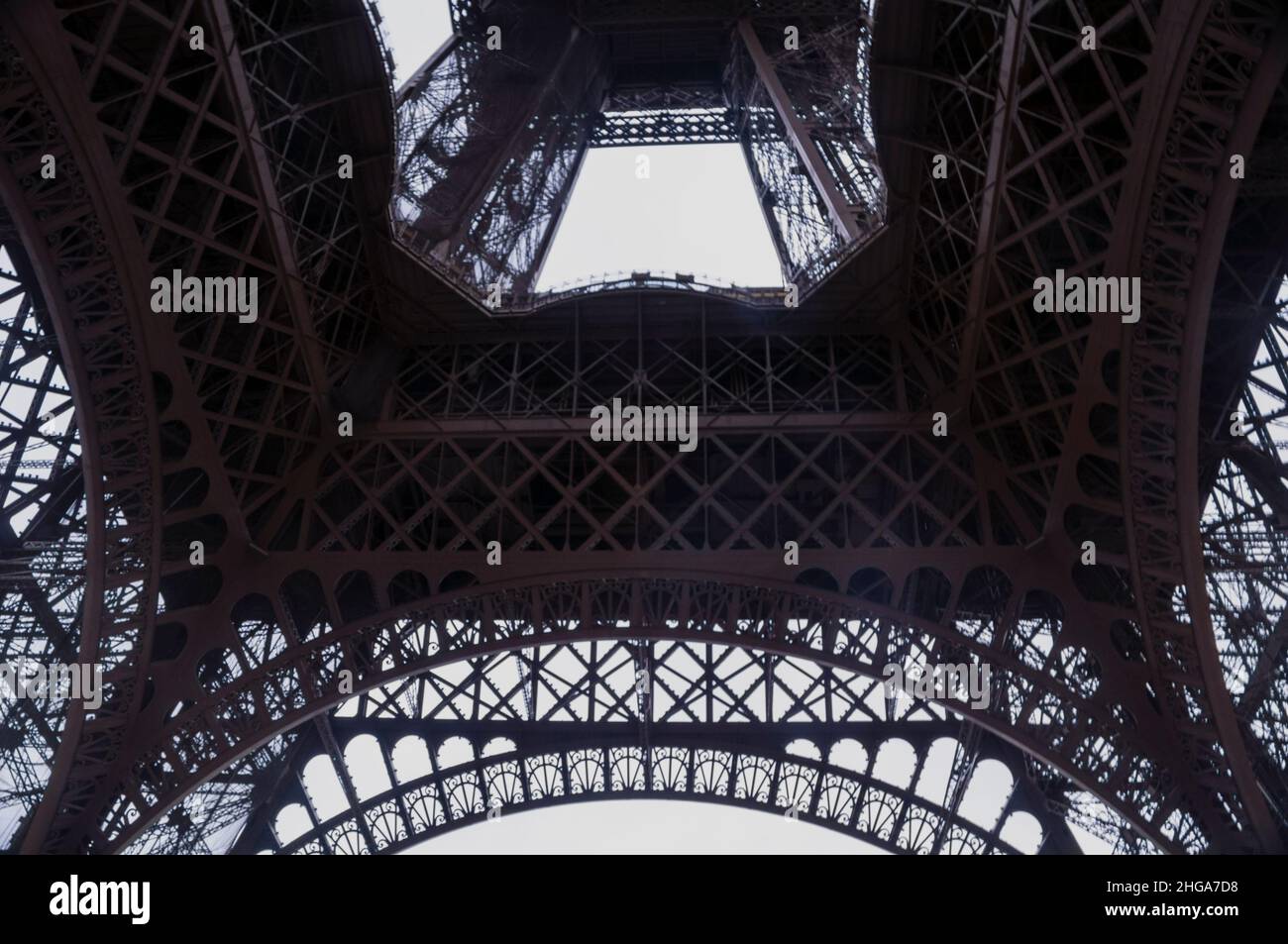Lattice work of the Eiffel in Paris, France Stock Photo - Alamy