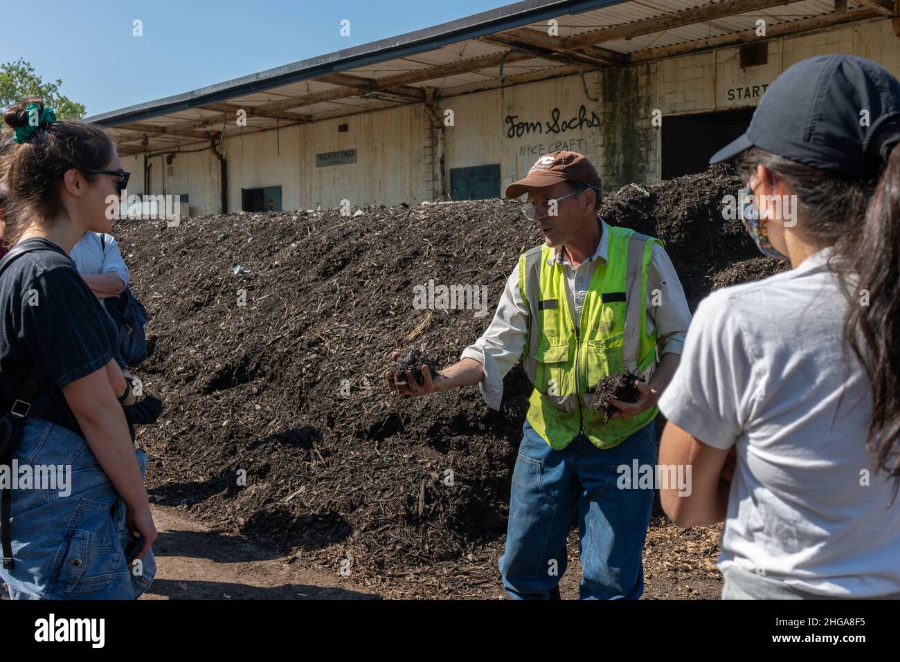 compost facility tour Stock Photo - Alamy