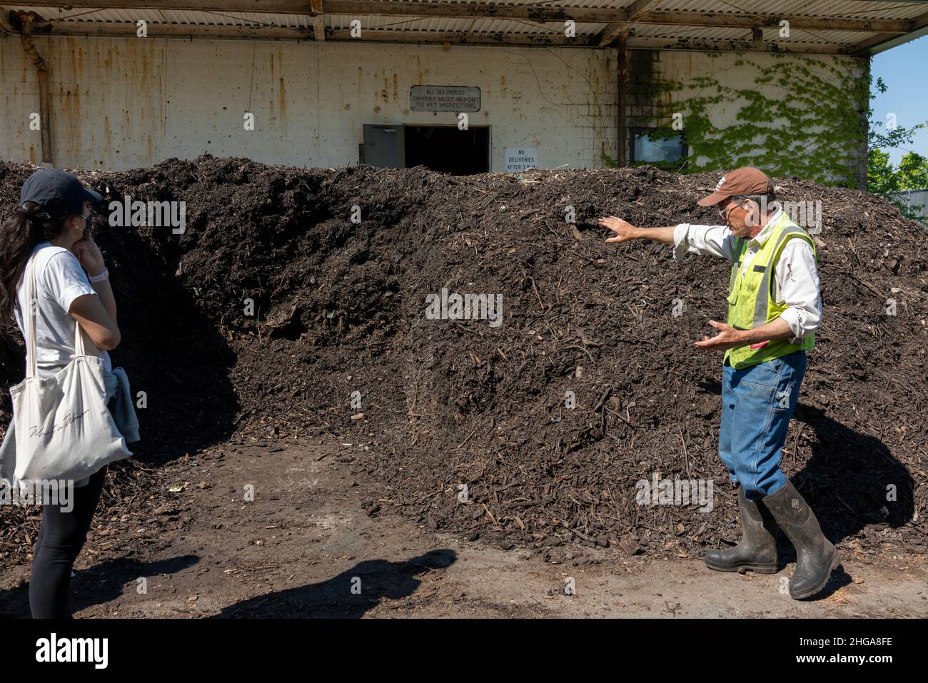 compost facility tour Stock Photo - Alamy