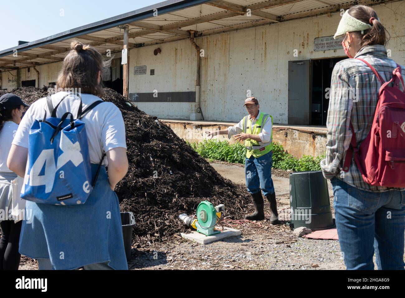 compost facility tour Stock Photo - Alamy