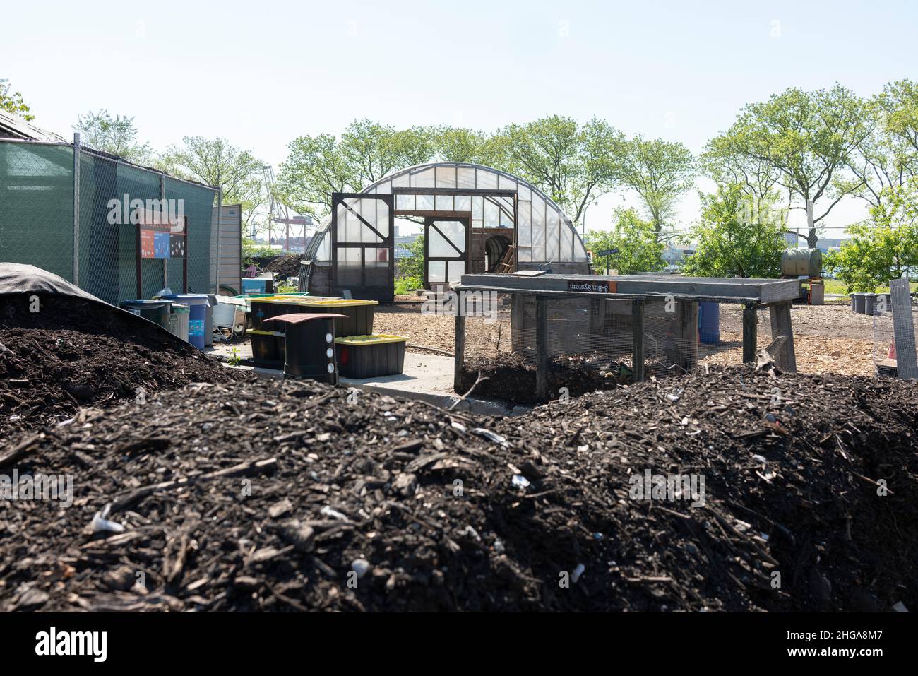 compost facility tour Stock Photo - Alamy