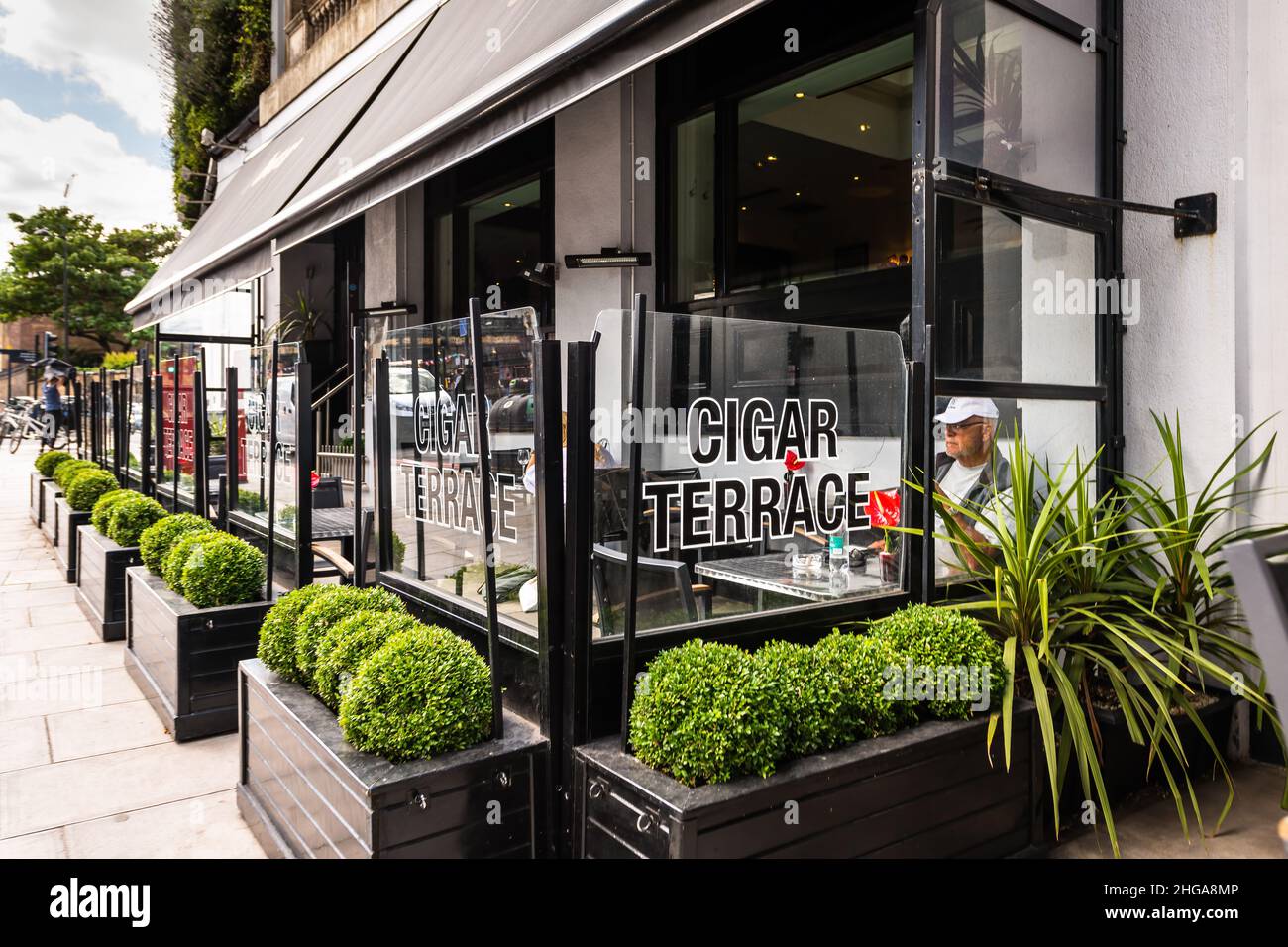 London, UK - June 21, 2018: Downtown city street in London summer with ...