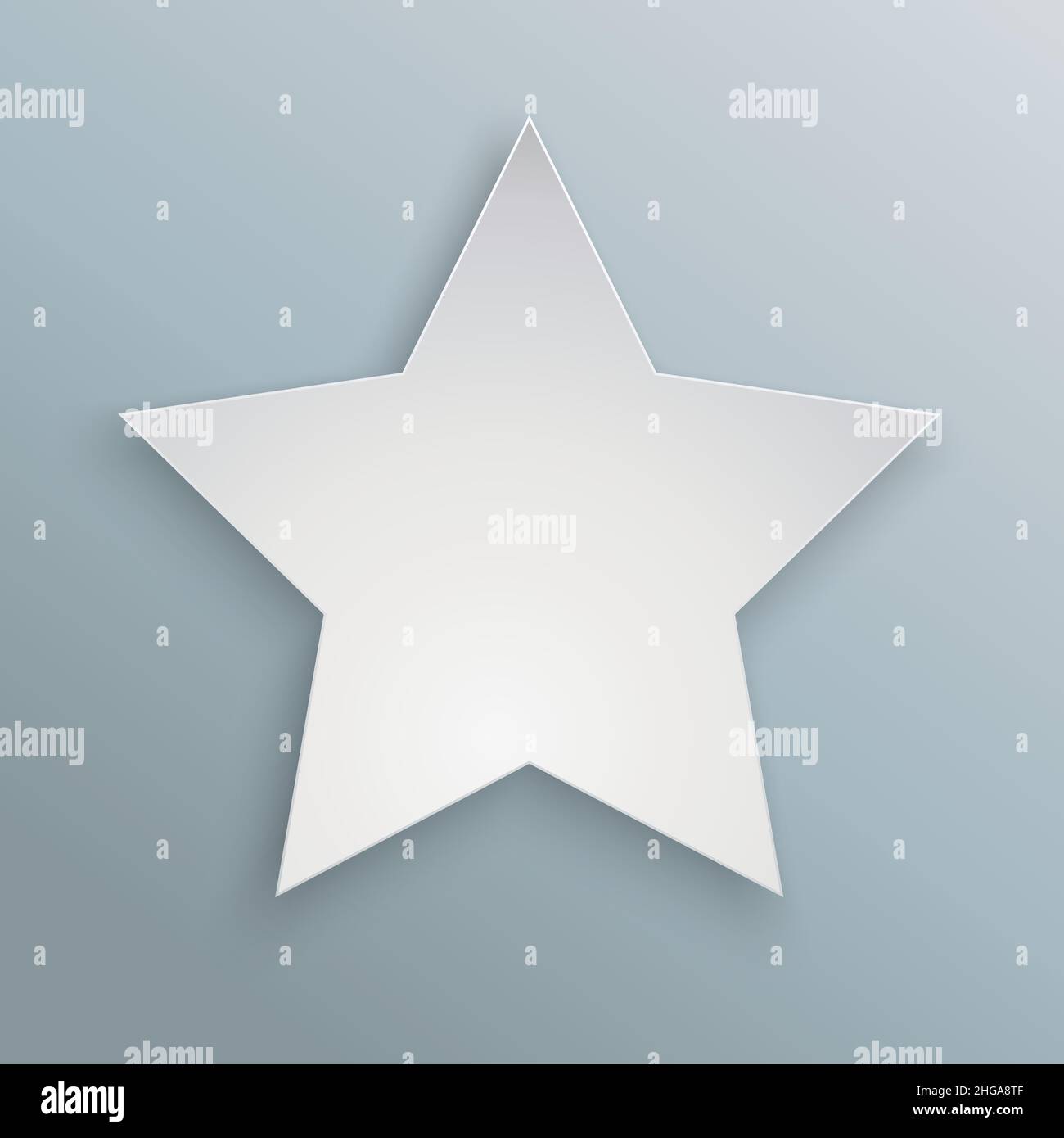 Big Gray paper Star Infographic design, for your own design. Vector ...