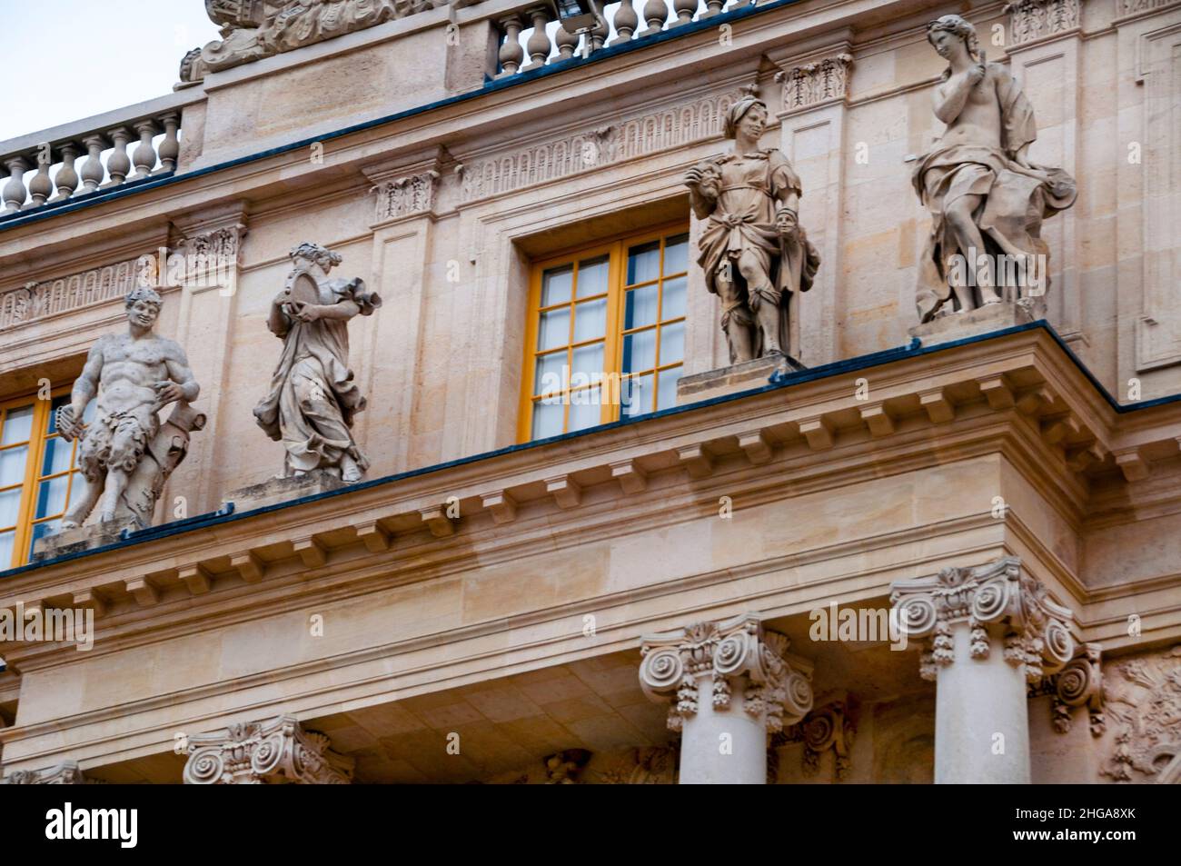 Baroque architecture of French Versailles Palace near Paris Stock Photo ...