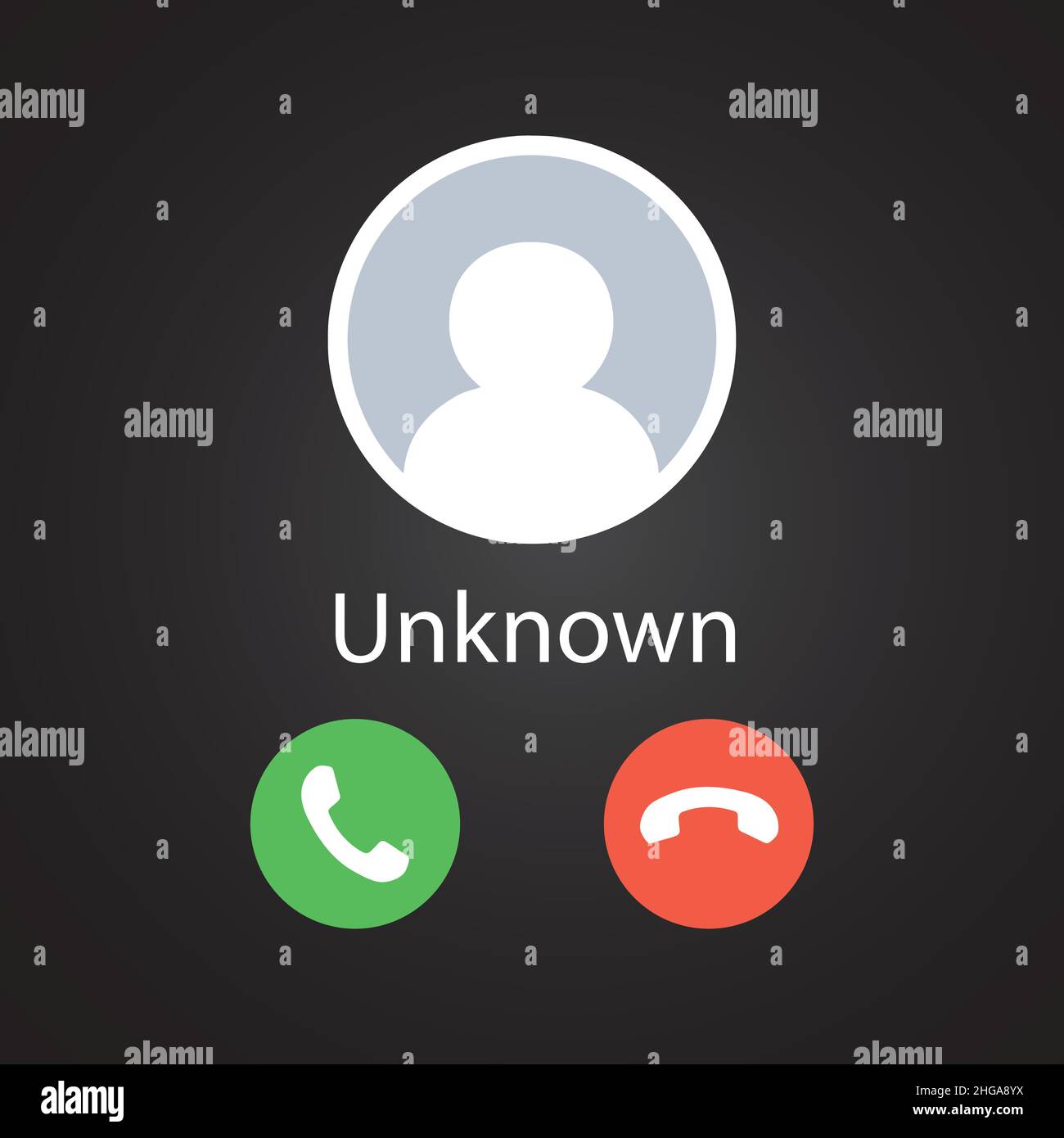 Unknown caller id Stock Vector Images - Alamy