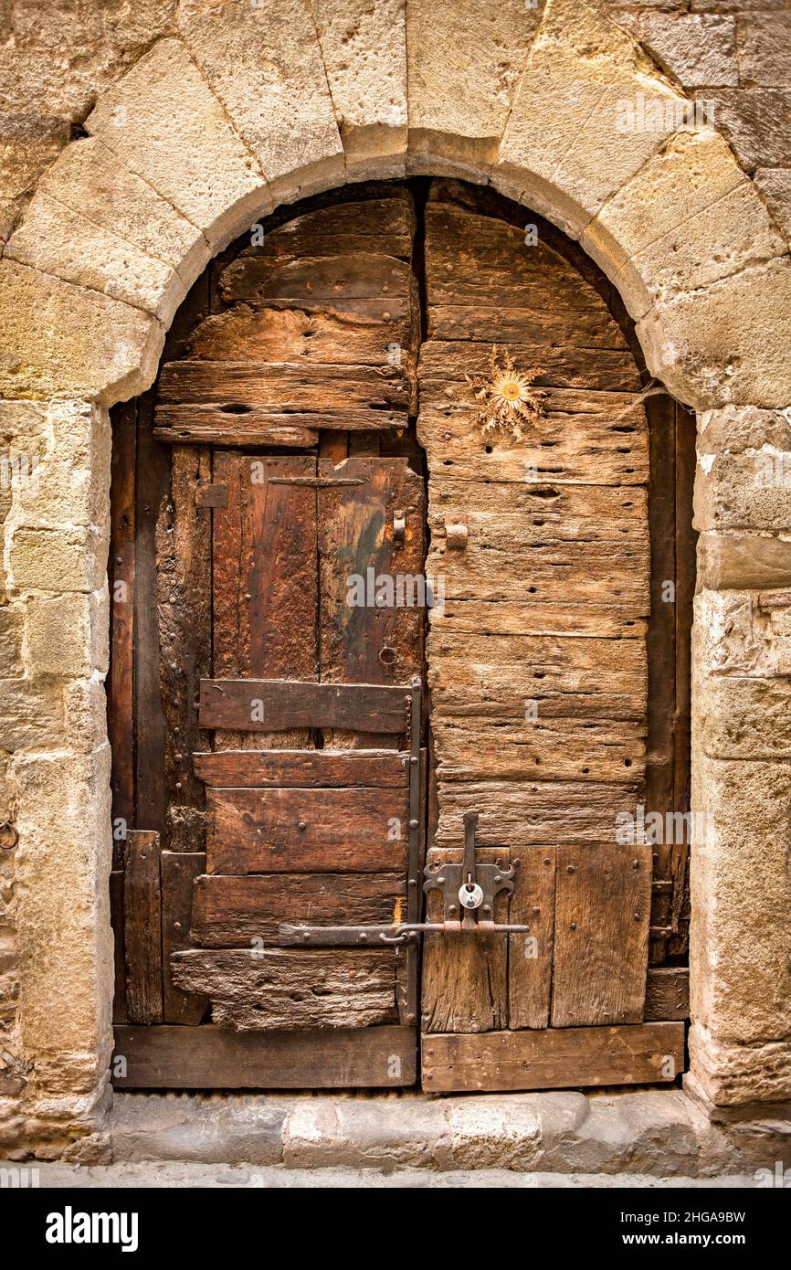 Spanish Arched Castle Door Custom Old World Double Castle Doors Wood