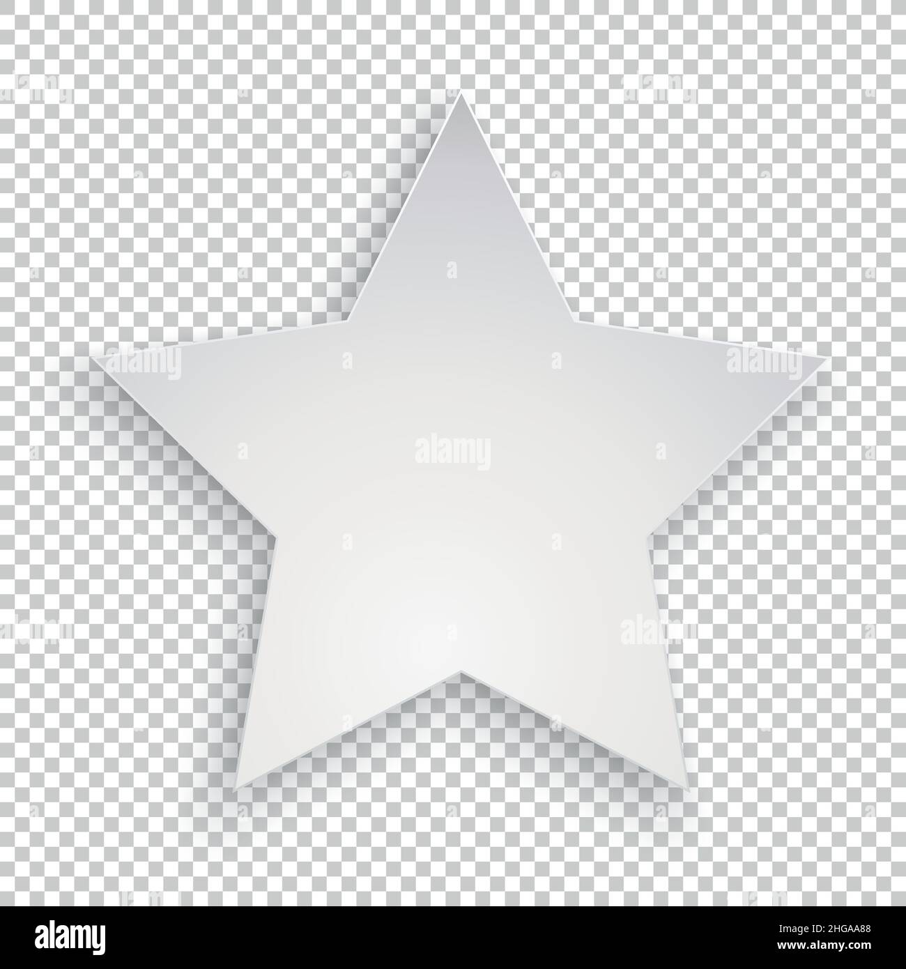 Big Gray paper Star Infographic design, for your own design on checked ...