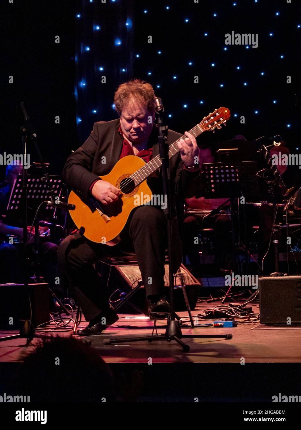 Classical guitarist Pat Coldrick performing at the Solstice Art Centre ...