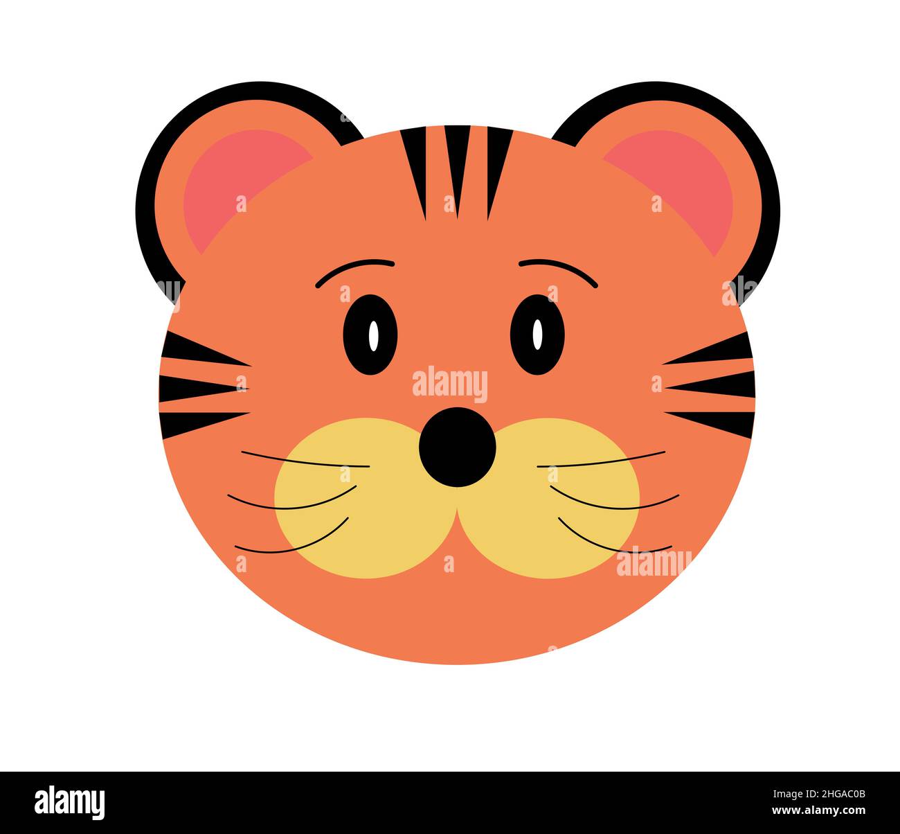 Cartoon Tiger Head