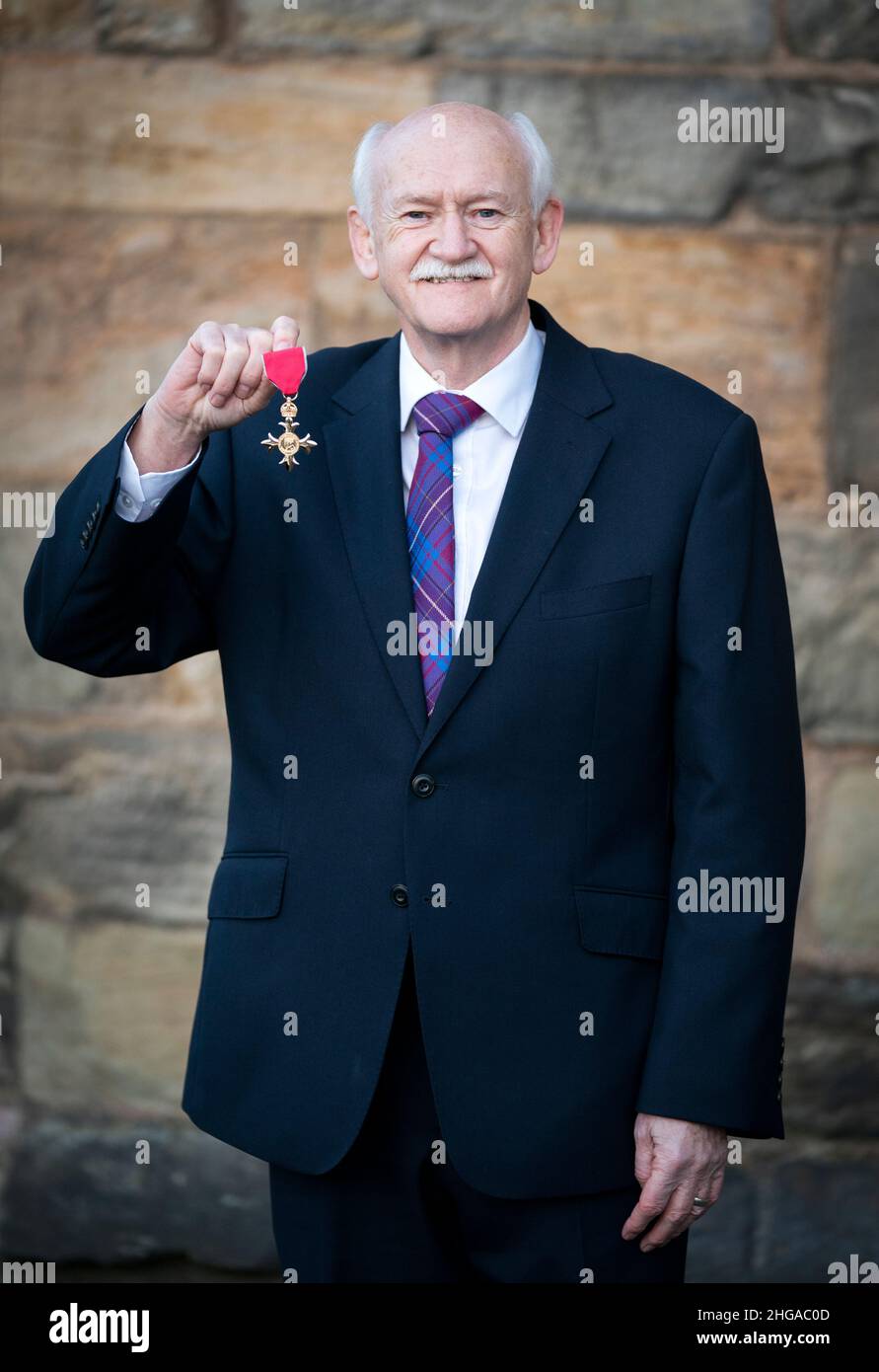 Richard Kenney after receiving his OBE during an Investiture ceremony ...