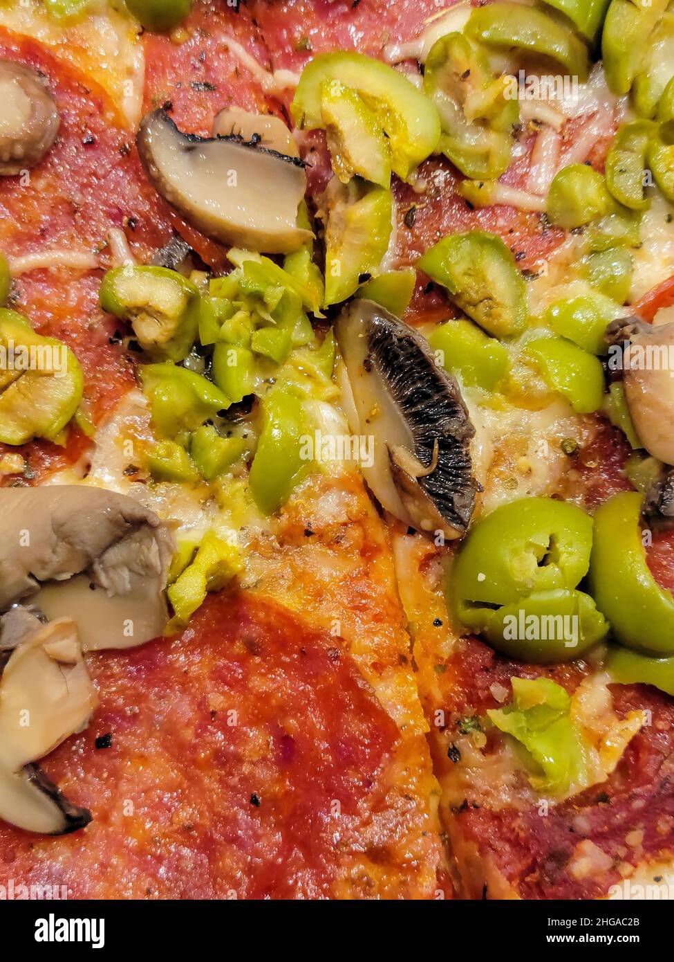 Pizza extreme close up hi-res stock photography and images - Alamy