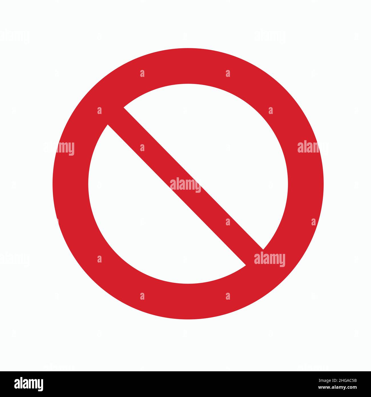 entrance is forbidden sing. red prohibit caution circle in on white ...