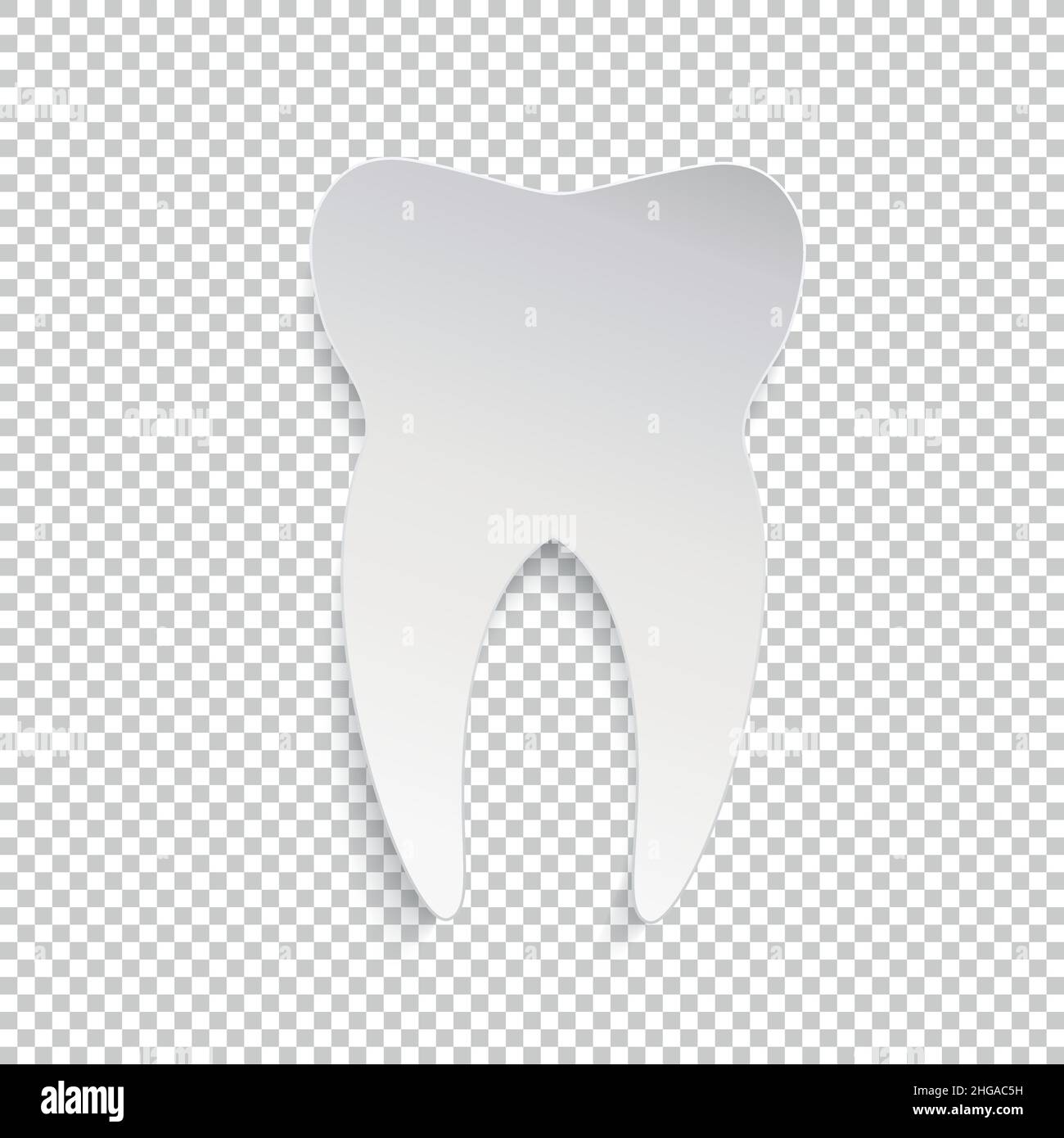 white tooth dentist Infographic design on checked transparent ...