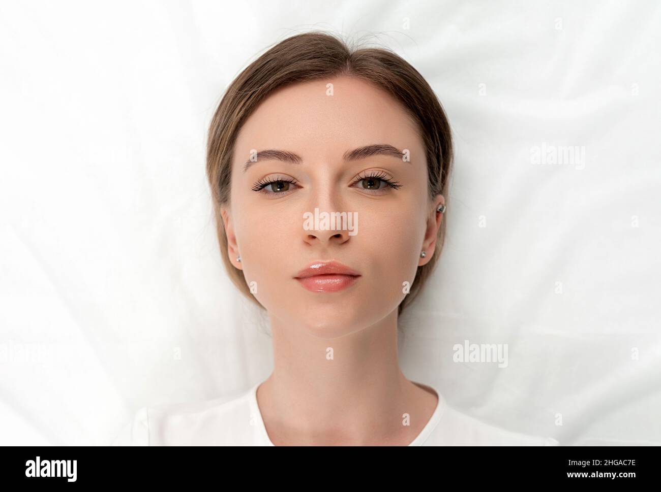 Girl woman lying laying face down hi-res stock photography and images ...