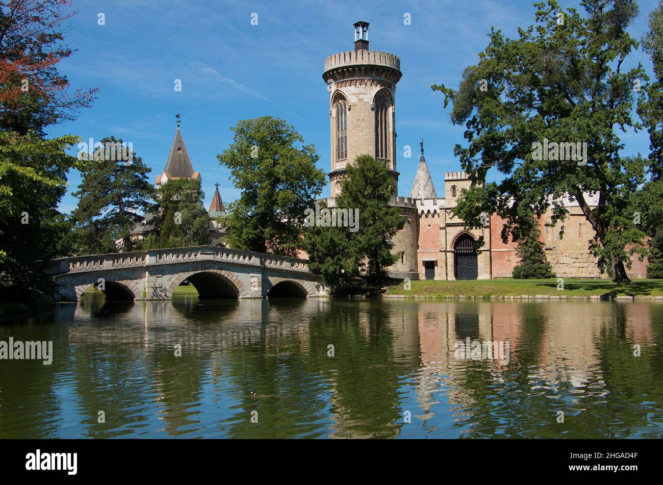 Castle Franzensburg in castle garden of Laxenburg near Vienna,Austria ...