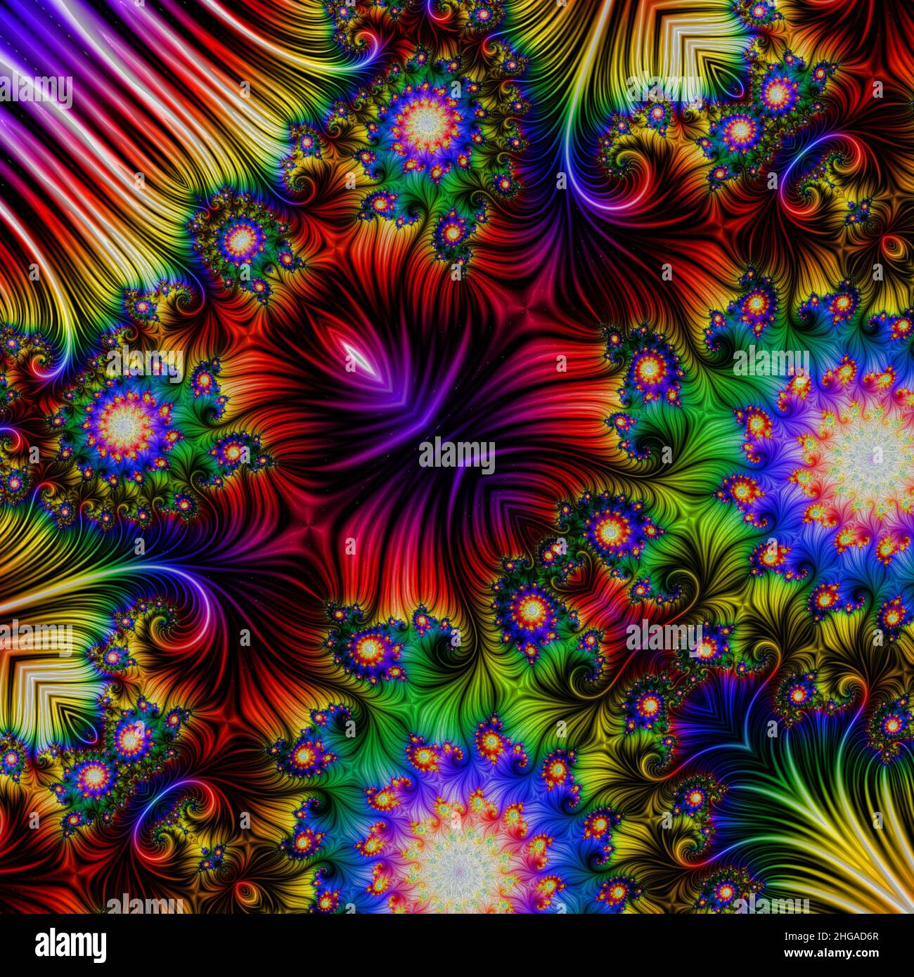 Abstract Computer generated Fractal design. A fractal is a never-ending ...