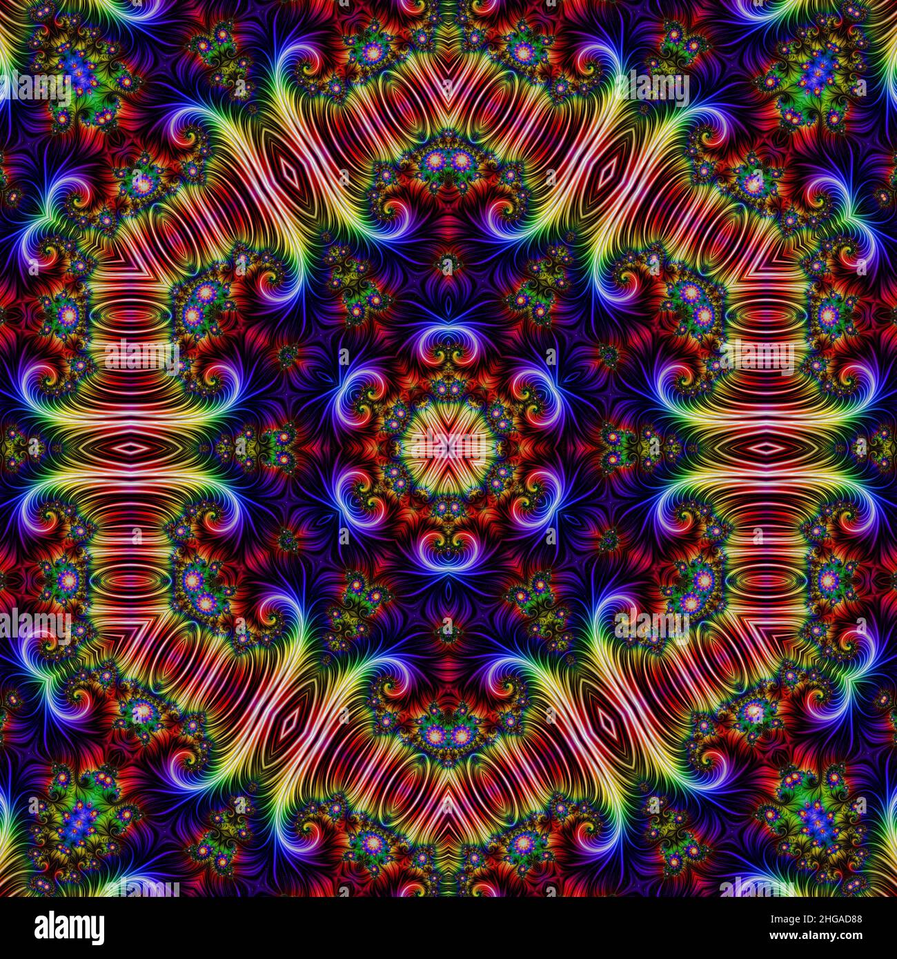 Abstract Computer generated Fractal design. A fractal is a never-ending ...