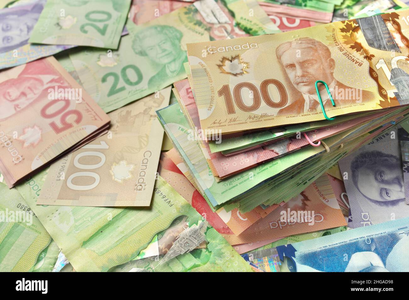 Canadian Money Stacks Wallpaper