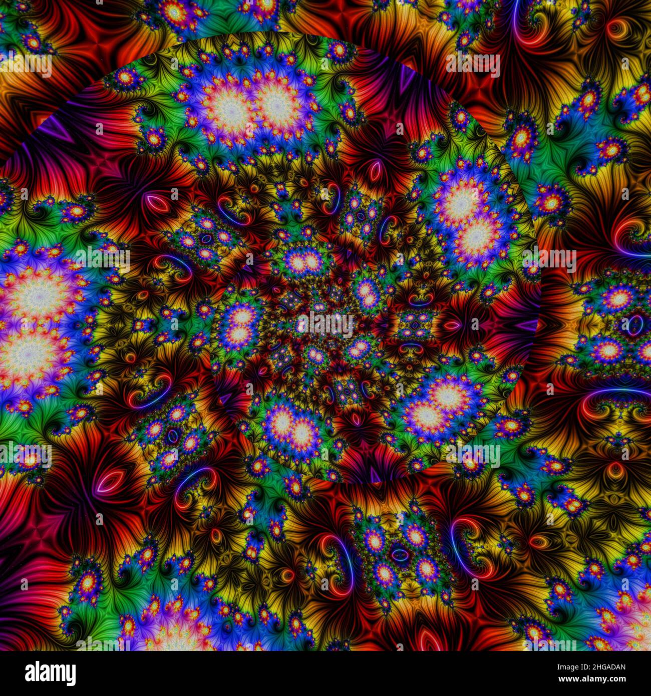 Abstract Computer generated Fractal design. A fractal is a never-ending ...