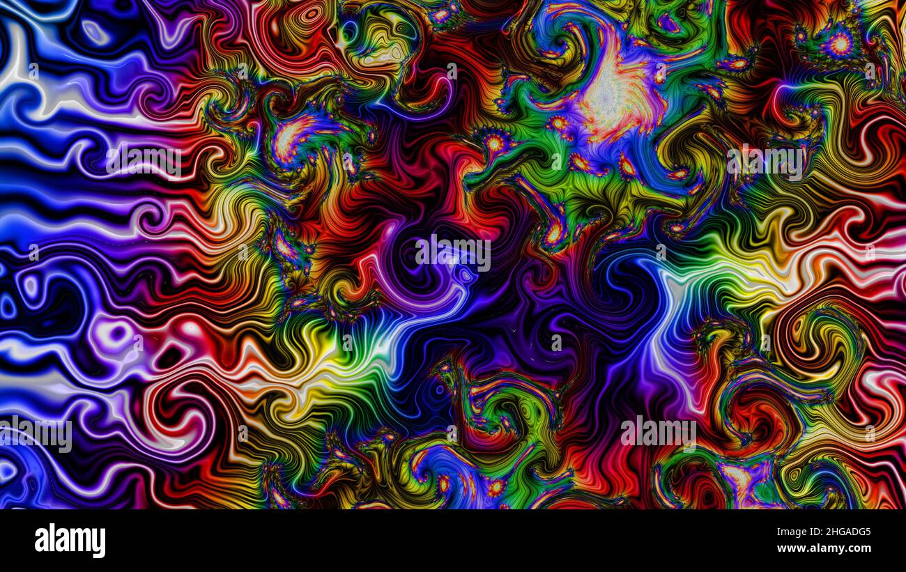 Abstract Computer generated Fractal design. A fractal is a never-ending ...